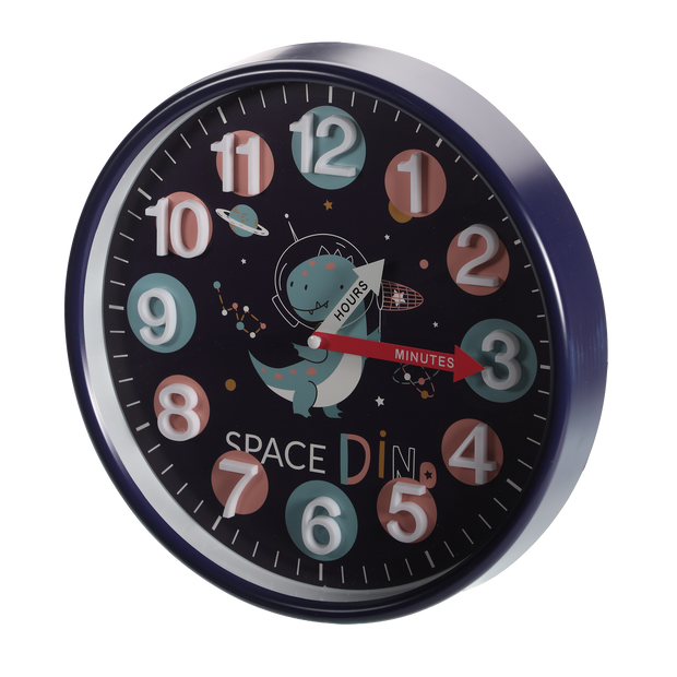 Horloge enfant en display 30x4,5 cm - Bleu – Stokomani