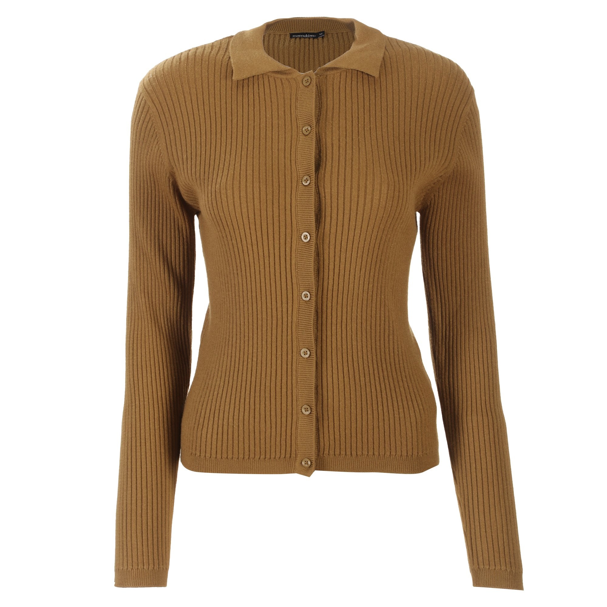 Cardigan col polo - Jaune – Stokomani